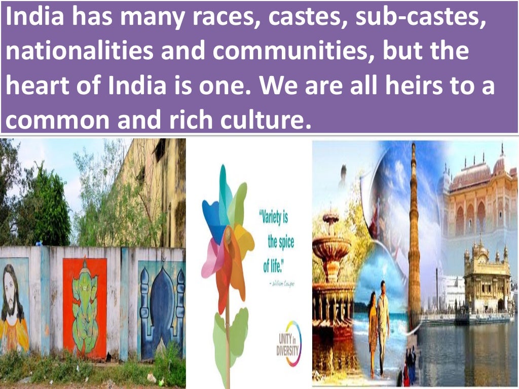 Unity in diversity in india