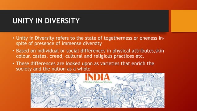 Unity in diversity in india | PPTX