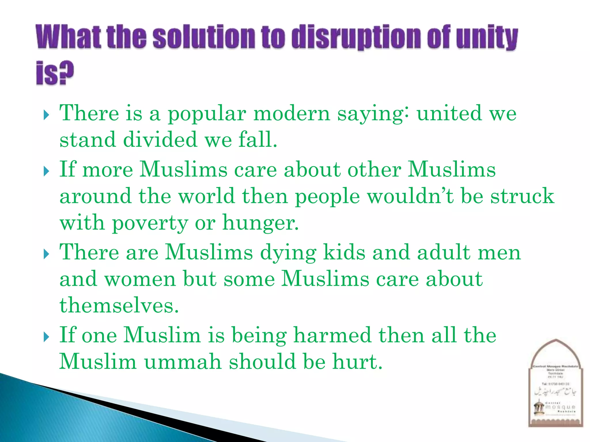 Unity in islam | PPTX
