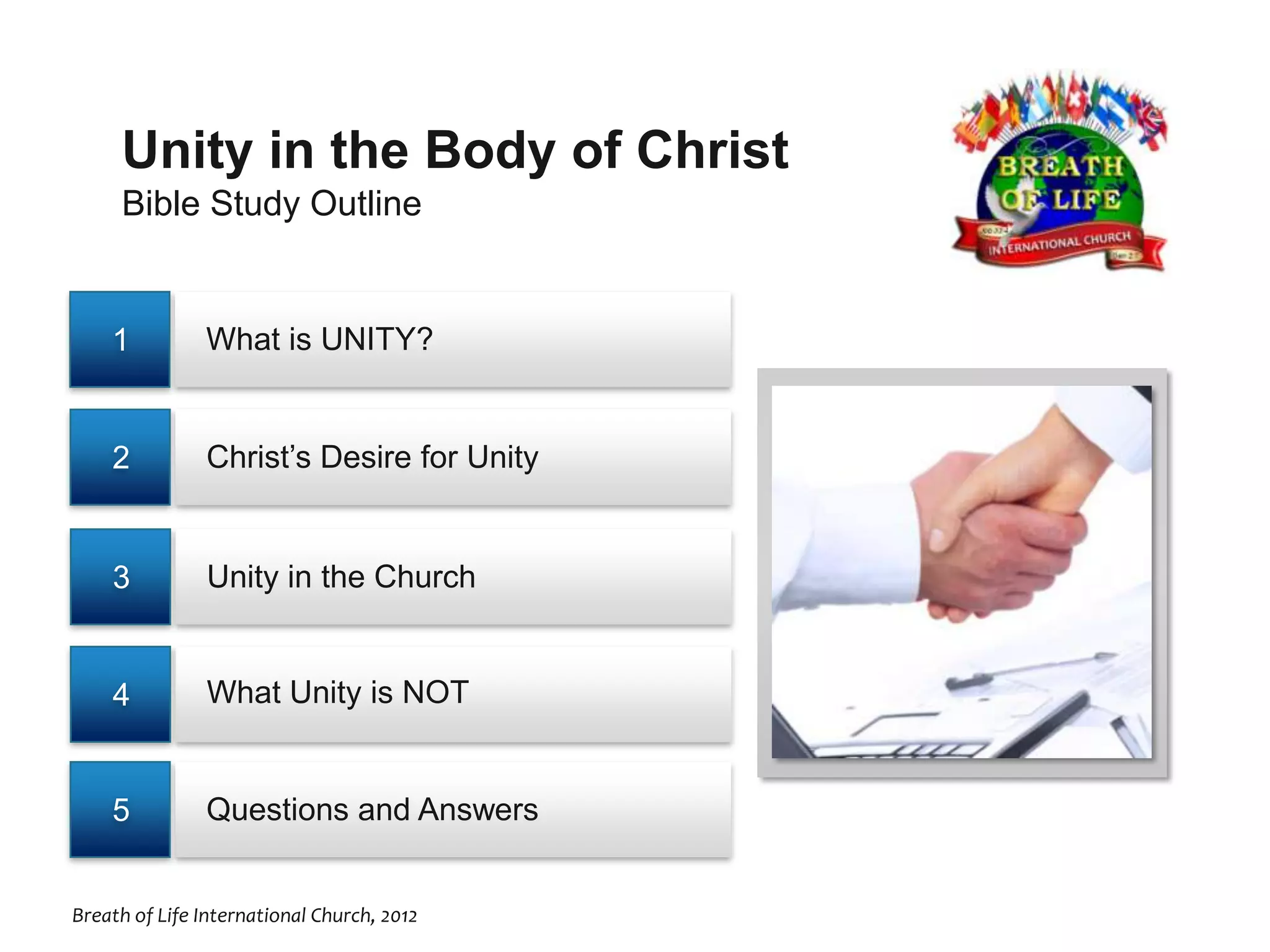 Unity in the Body of Christ | PPTX