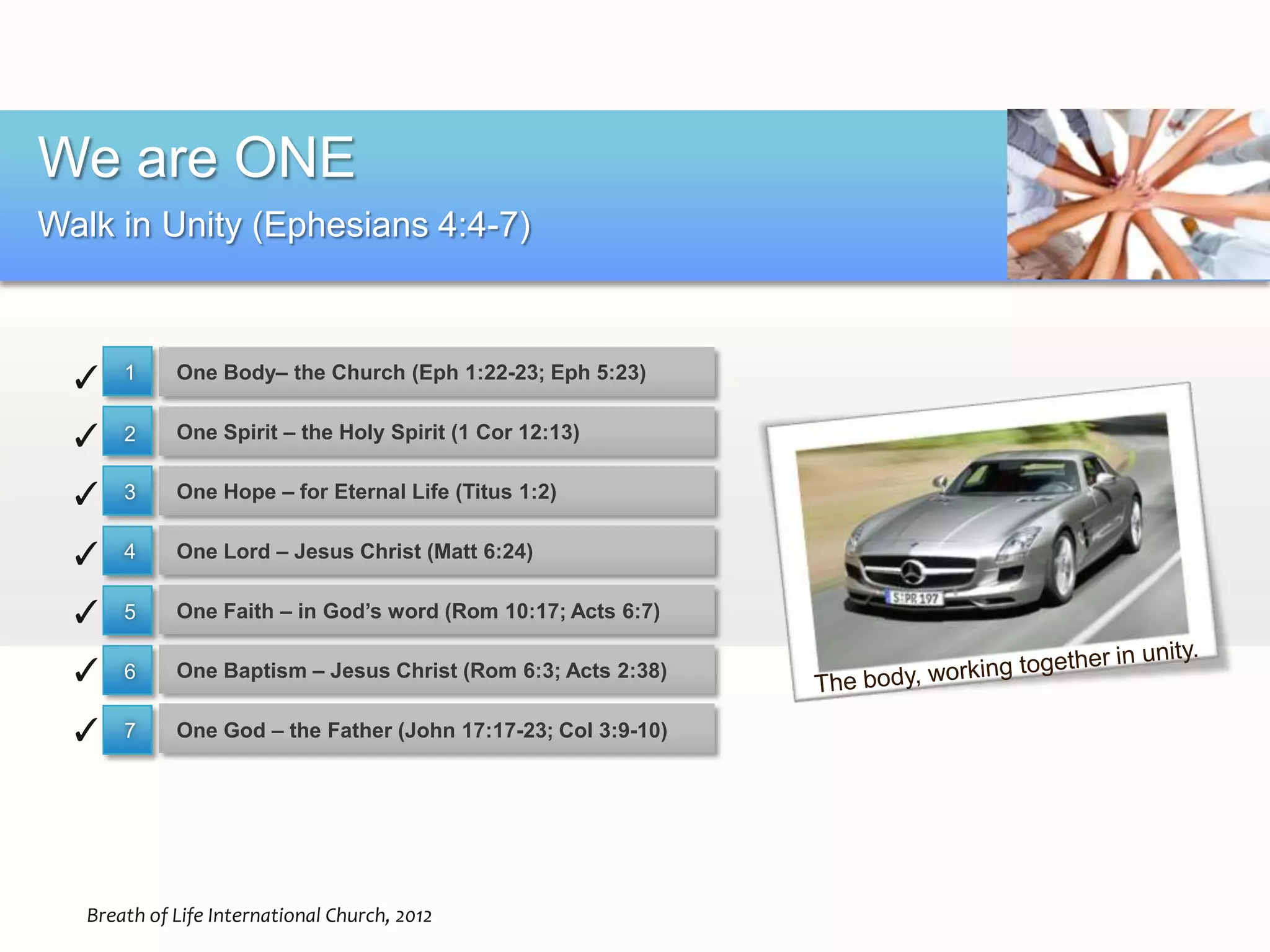 Unity in the Body of Christ | PPTX