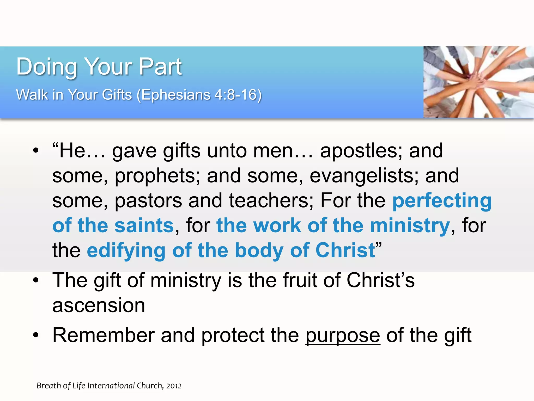 Unity in the Body of Christ | PPTX