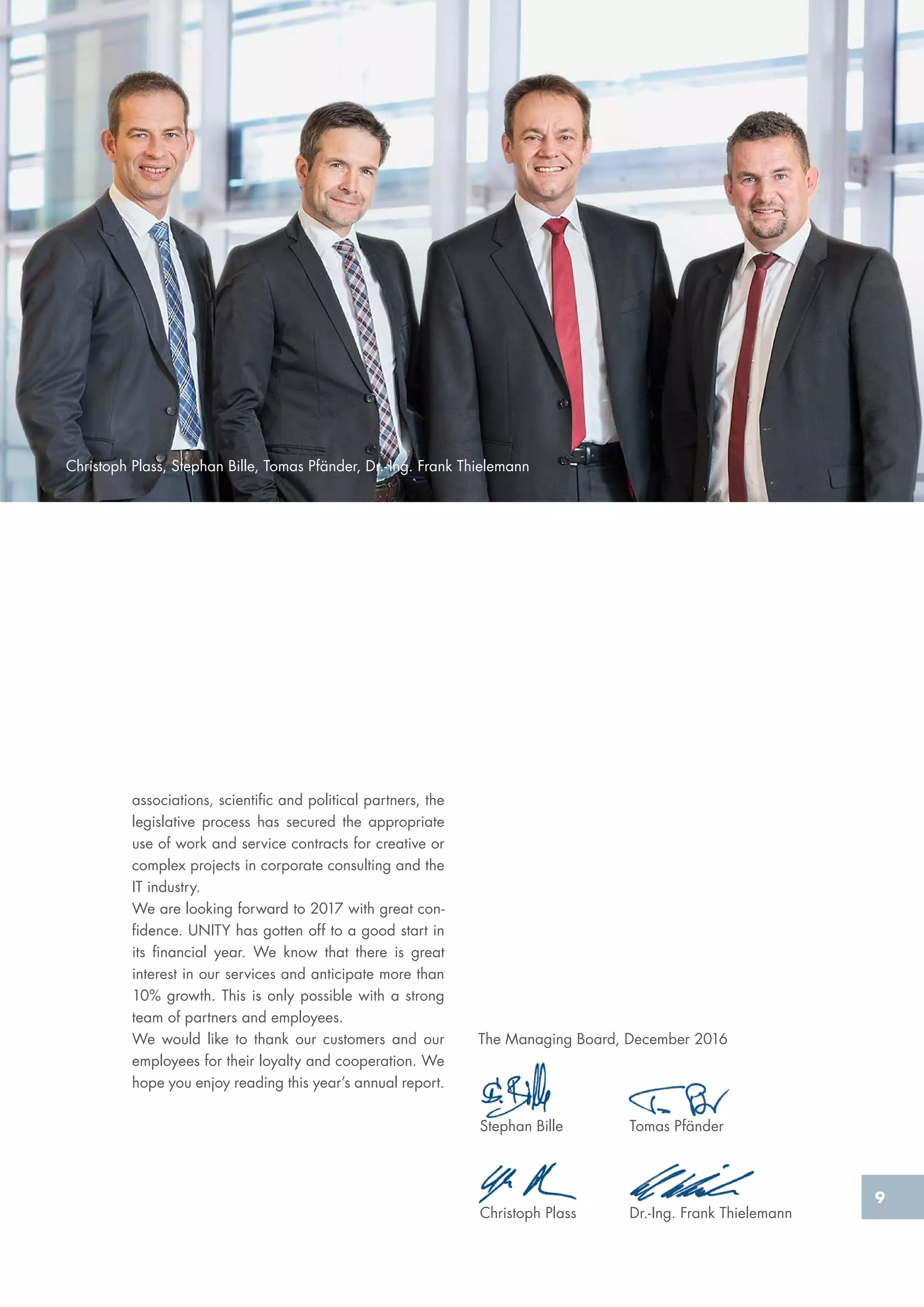 UNITY annual report 2016 | PDF