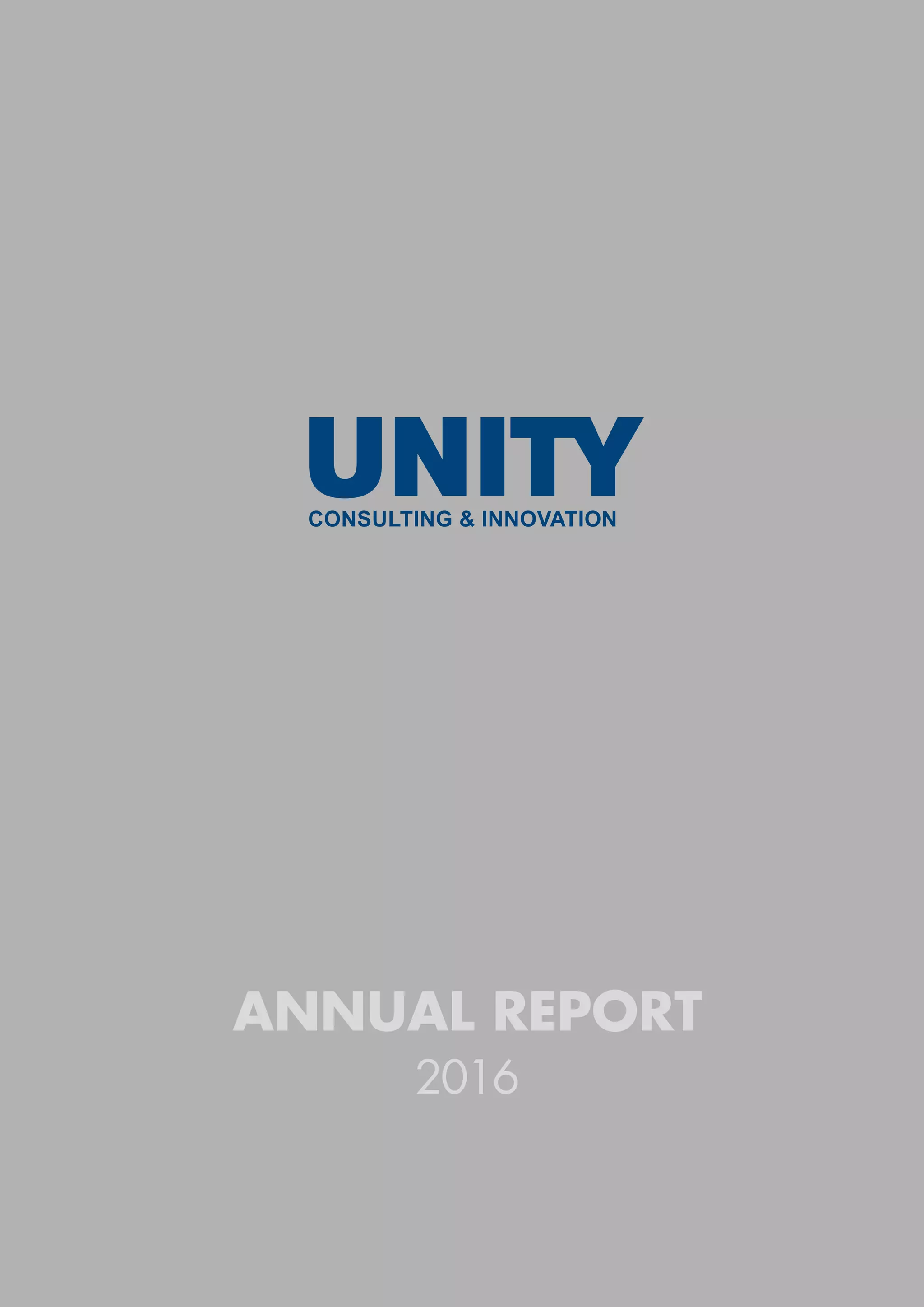 UNITY annual report 2016 | PDF