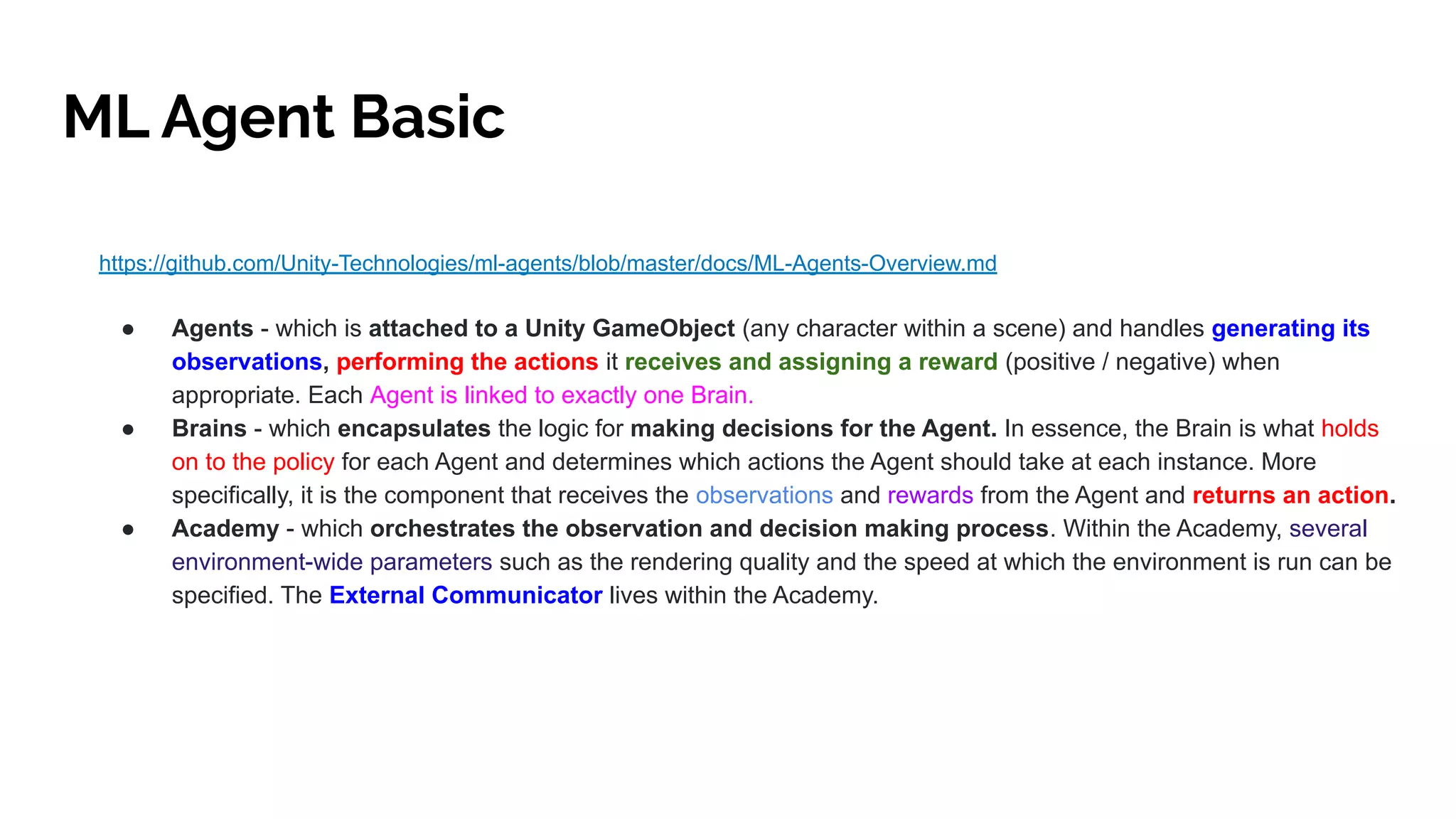 Unity ml agent quick guide | PDF