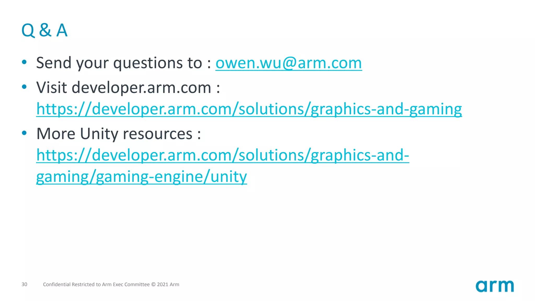 Unity mobile game performance profiling – using arm mobile studio | PPT | Computer Software and ...