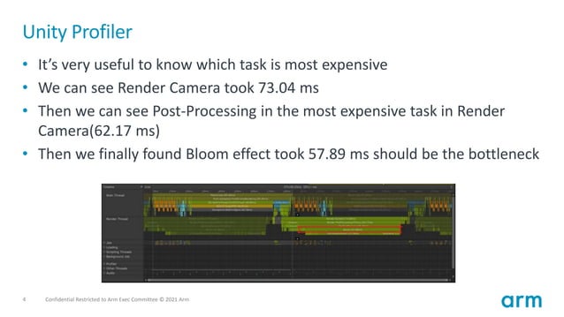 Unity mobile game performance profiling – using arm mobile studio | PPT