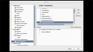 CodeTemplateについて / SublimeText → Monodevelopに戻ってきた話 | PDF