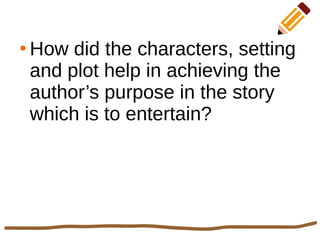 Unity of plot, setting and characterization | PDF