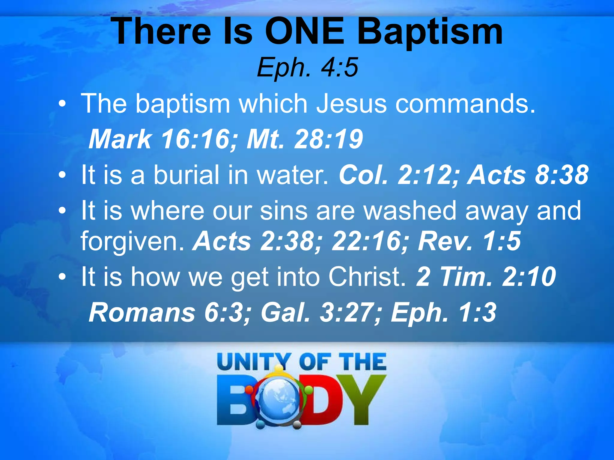 Unity Of The Body | PPT