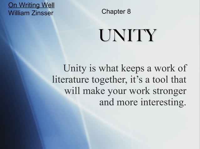 Unity presentation | PPT