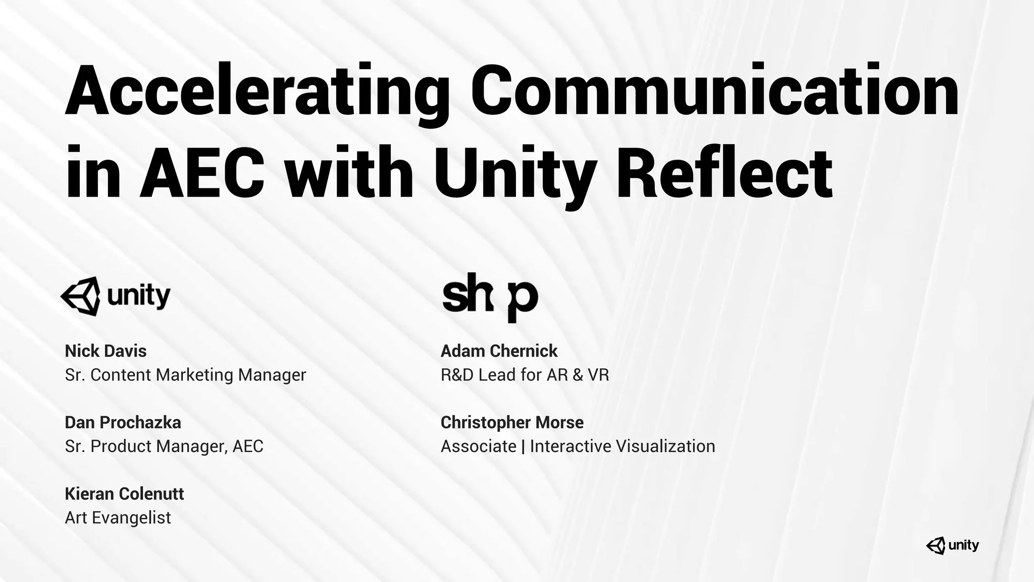 Accelerating communication in AEC with Unity Reflect | PPT