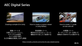 【Unity Reflect】足りない要素を追加してみよう～開発導入編～ | PPT