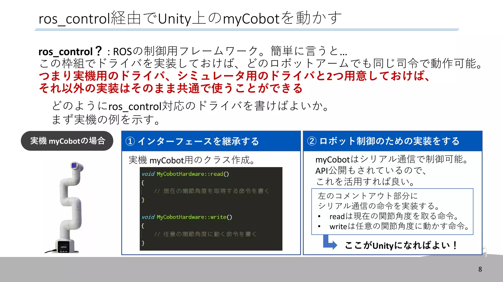 UnityとROSの連携について | PDF