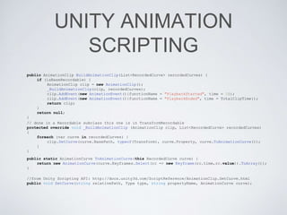 Unity 3D Runtime Animation Generation | PPTX