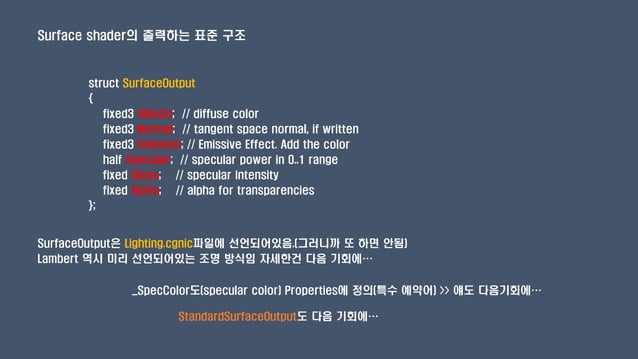 Unity Surface Shader for Artist 01 | PPT