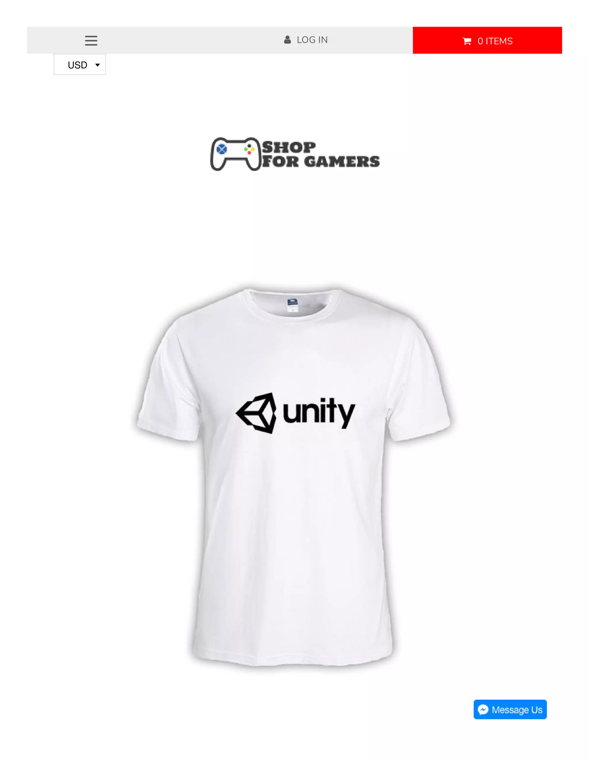 Unity T-Shirt | Shop For Gamers | PDF