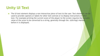 Unity tutorial | PDF