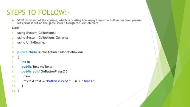 Unity tutorial | PDF