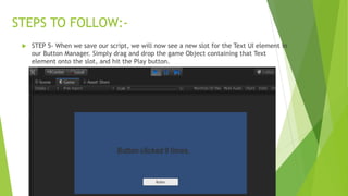 Unity tutorial | PDF