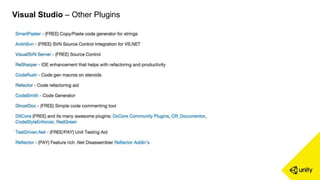 Visual Studio Tools for Unity Unity User Group 23rd Feb | PPTX
