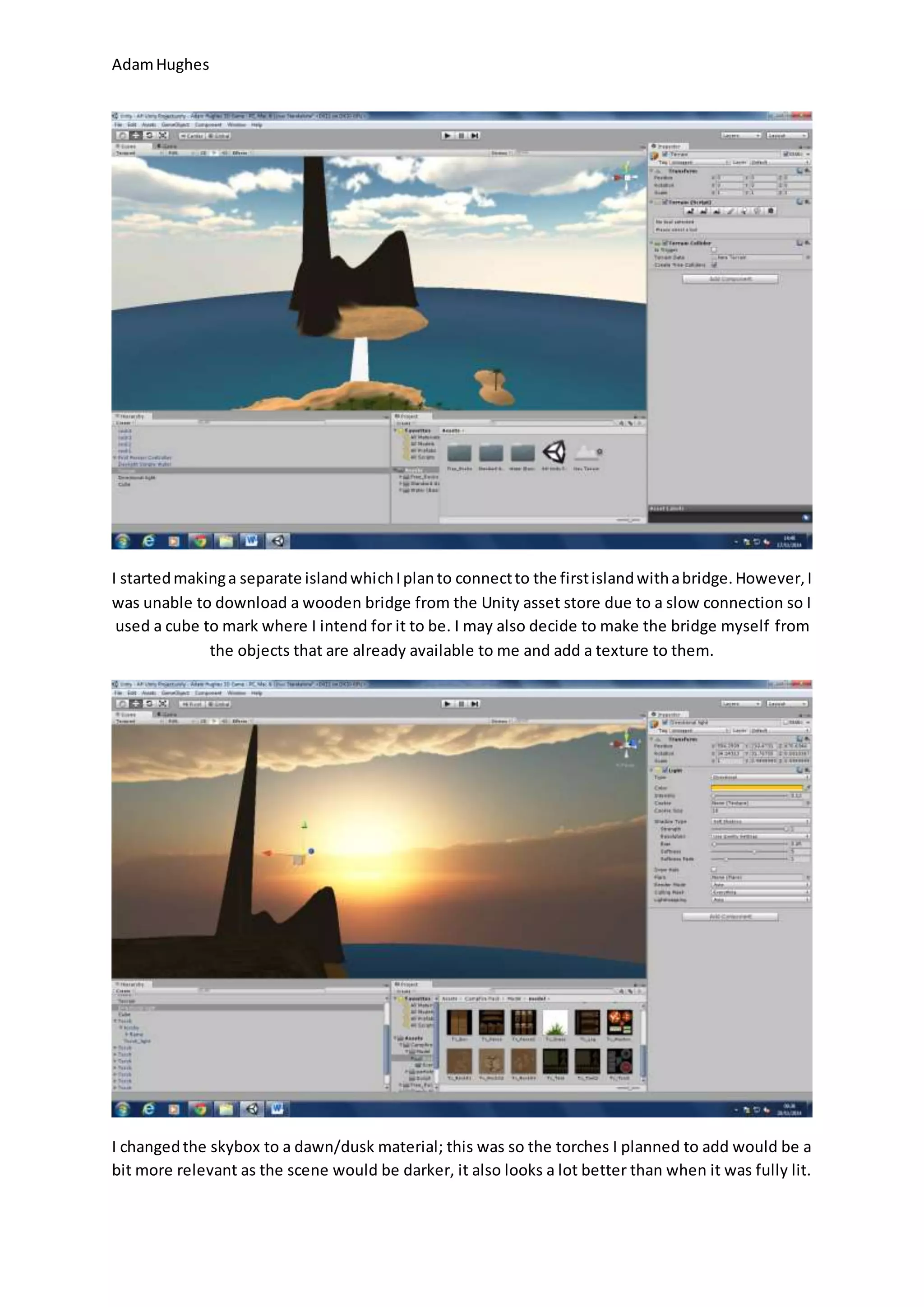 Unity 3D Game Workflow | DOCX | 3-D Graphics | Computer Software and ...
