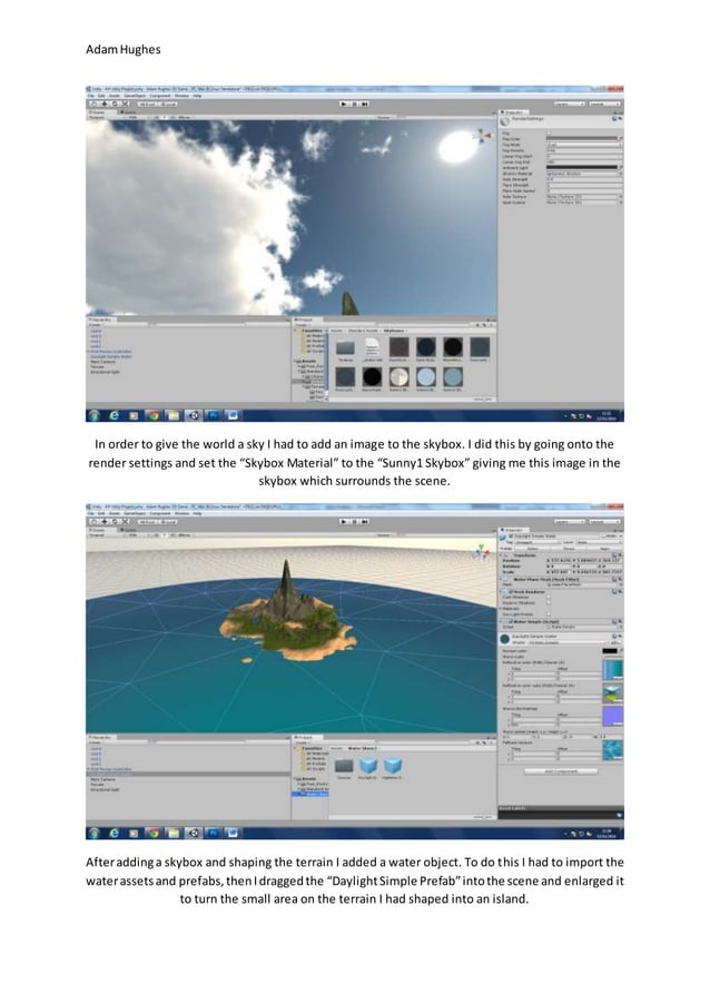 Unity 3D Game Workflow | DOCX | 3-D Graphics | Computer Software and ...