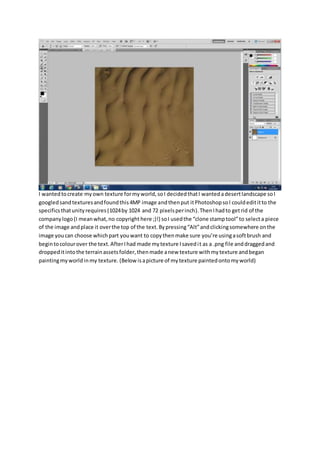 Unity workflow | PDF
