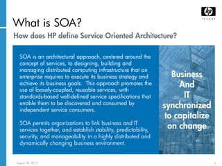 Service Oriented Architectures (SOA) Monitoring and Management with HP OpenView Operations | PPT