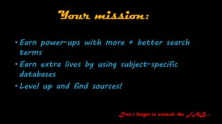 Boolean operators, truncation, databases refresher | PPTX