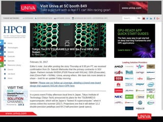Managing Containerized HPC and AI Workloads on TSUBAME3.0 | PPT
