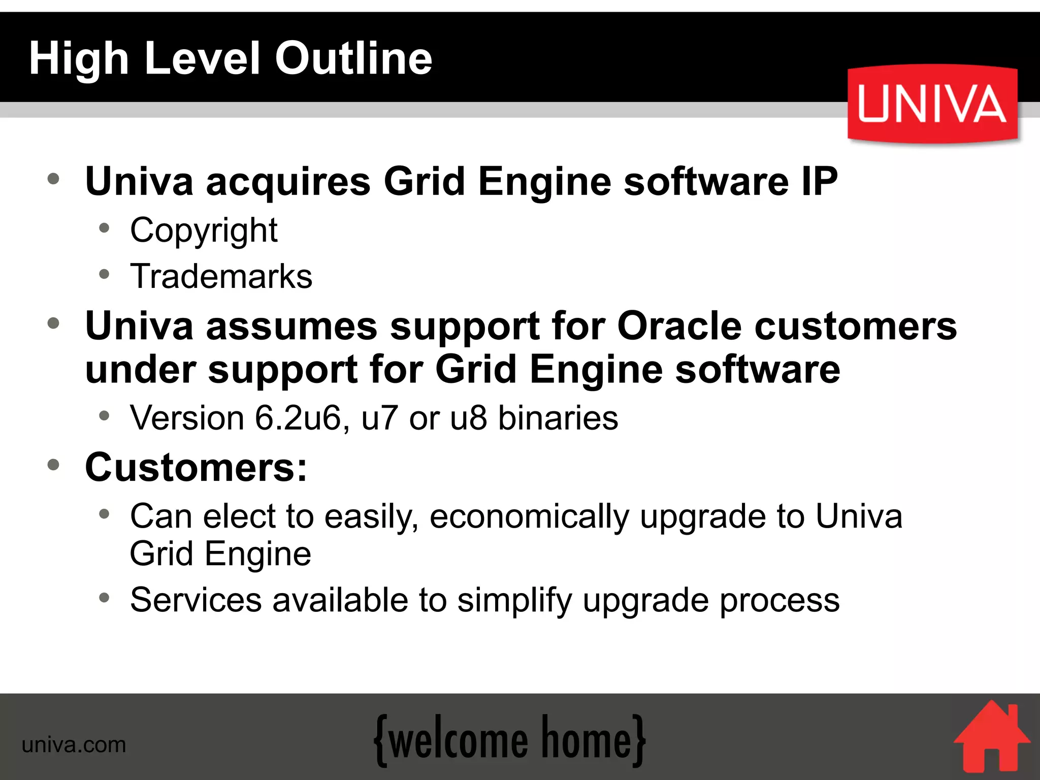 Univa Acquires Grid Engine Assets | PDF