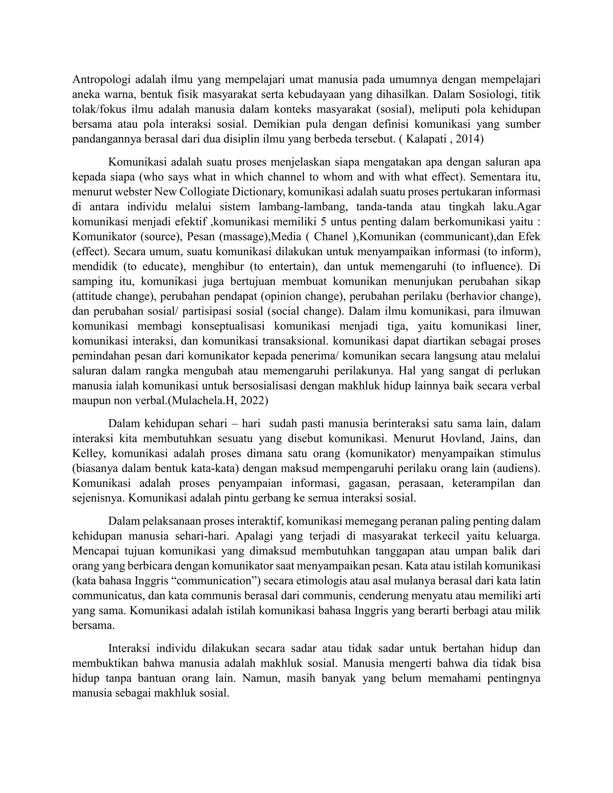Univa All Islami 202241031 Antropologi Komunikasi | DOCX