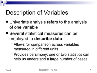 Univariate Analysis | PPT
