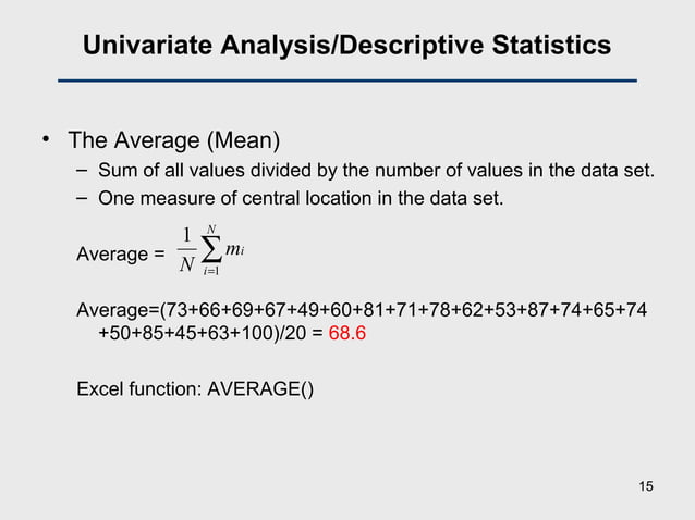 Univariate, bivariate analysis, hypothesis testing, chi square | PPT