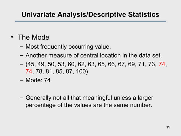 Univariate, bivariate analysis, hypothesis testing, chi square | PPT