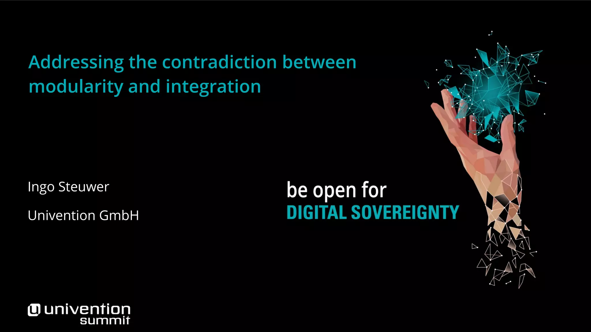 Addressing The Contradiction Between Modularity And Integration Ingo