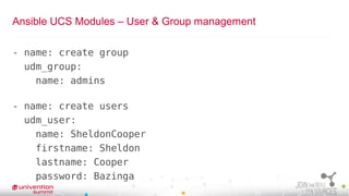 Automated UCS configuration with Ansible | PPT