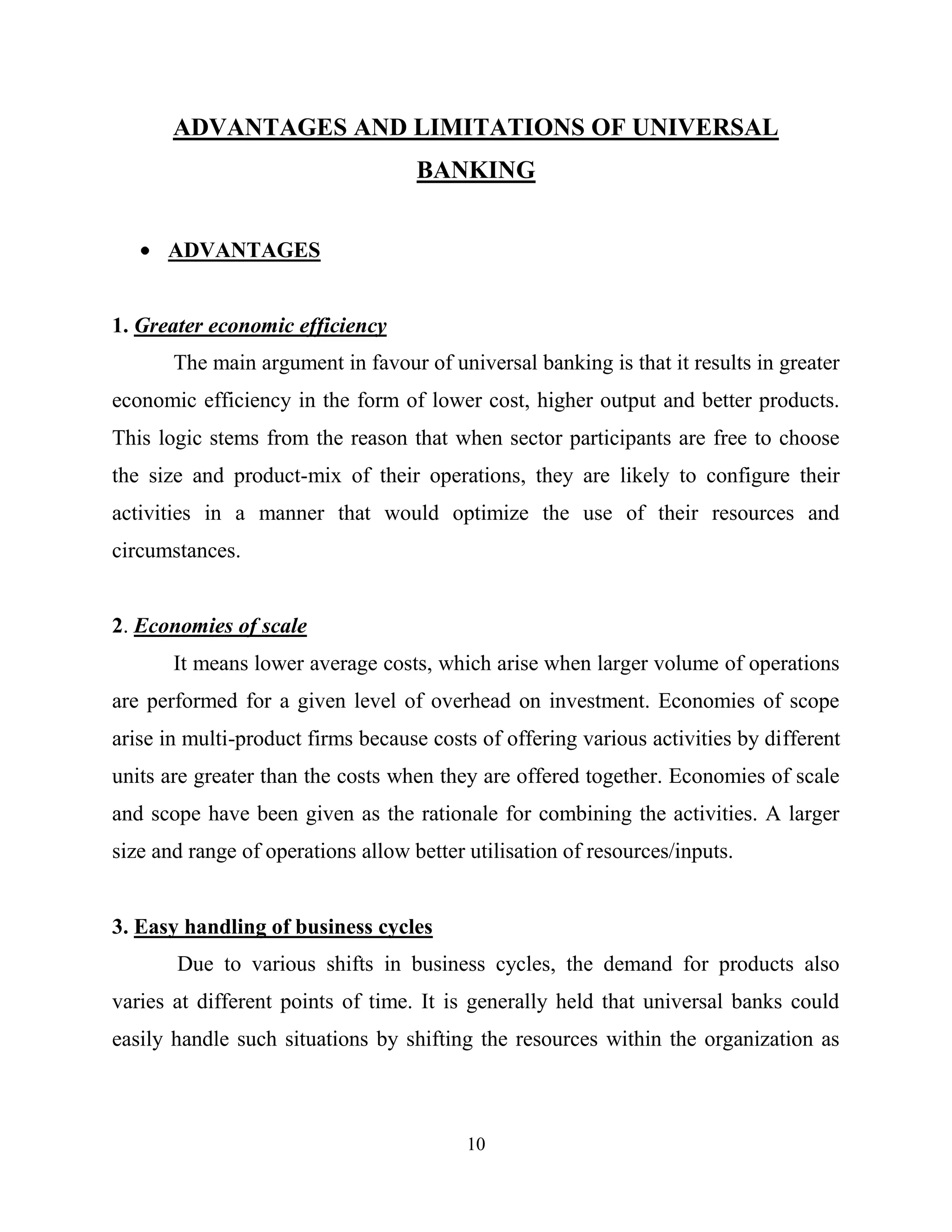 Universal banking | DOCX