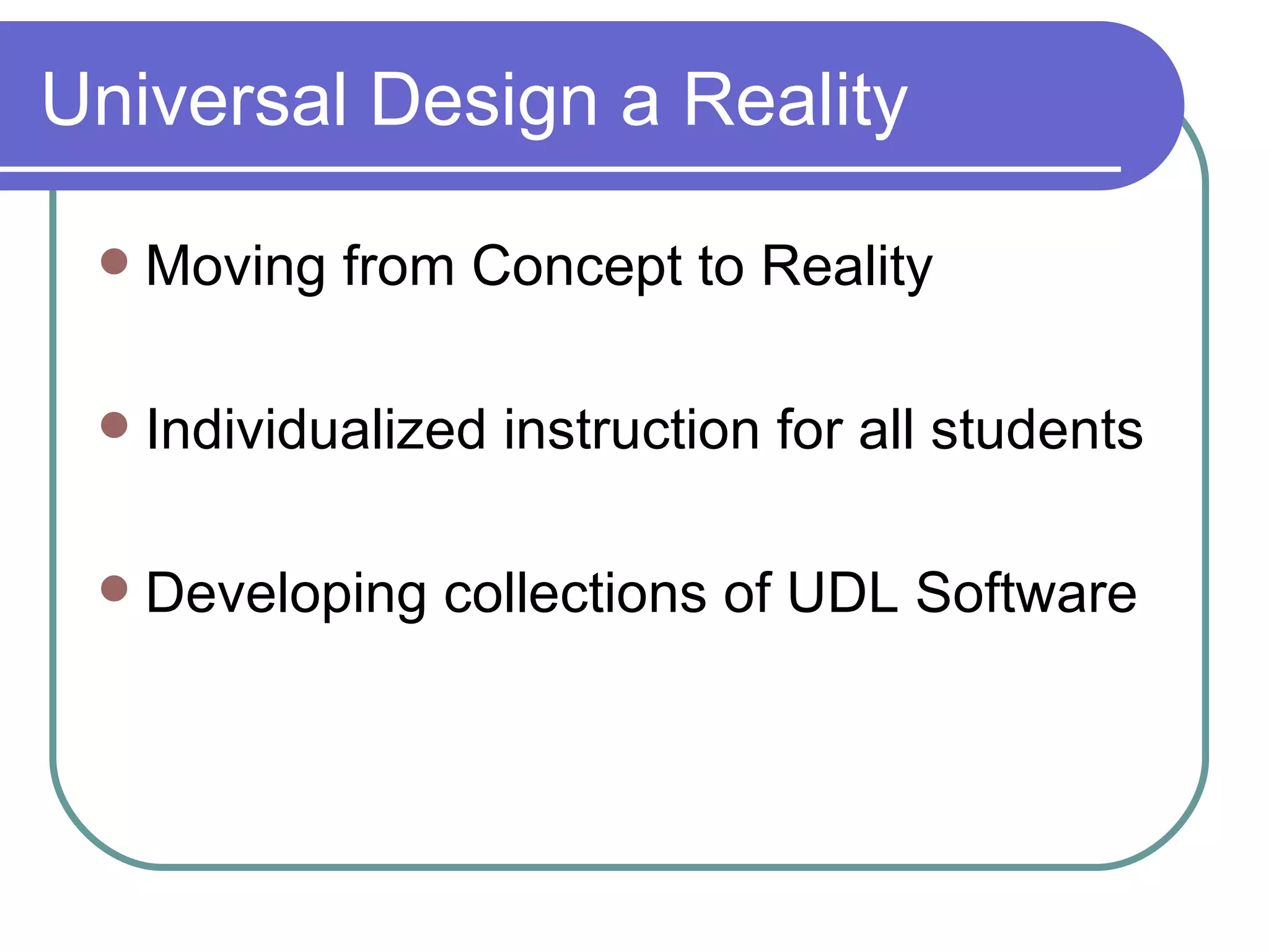 Universal Design For Learning | PPT | Education