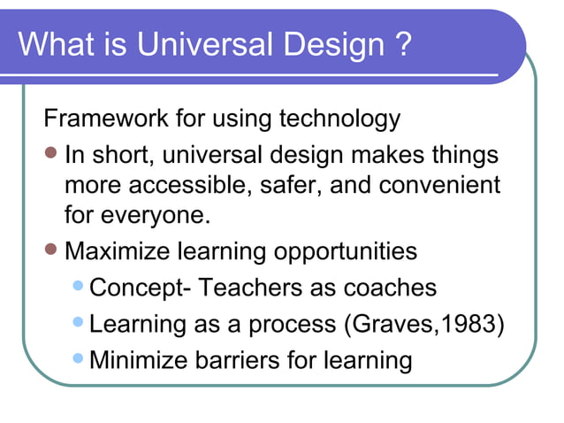 Universal Design For Learning | PPT | Education
