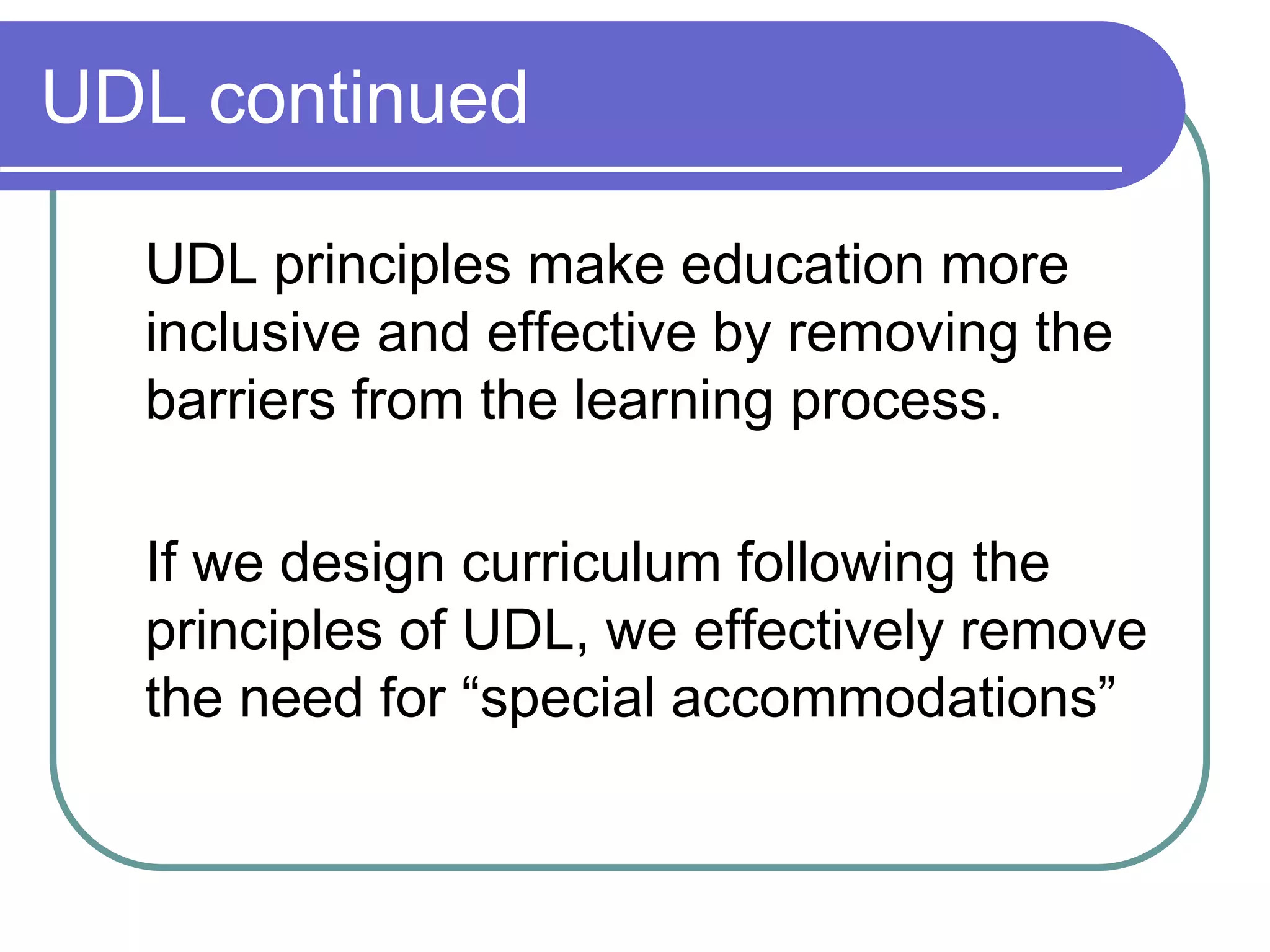 Universal design-for-learning | PPTX