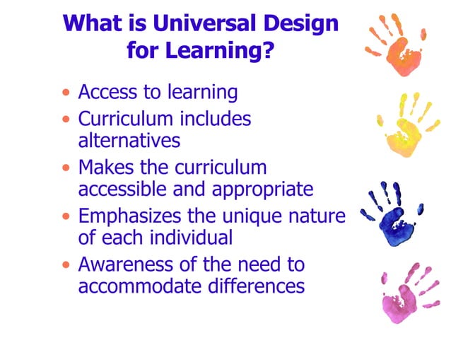 Universal Design For Learning Final | PPT