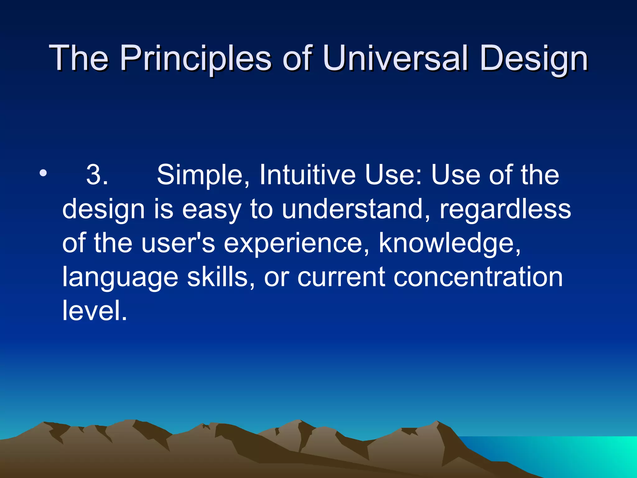 Universal Design: The Seven Principles | PPT
