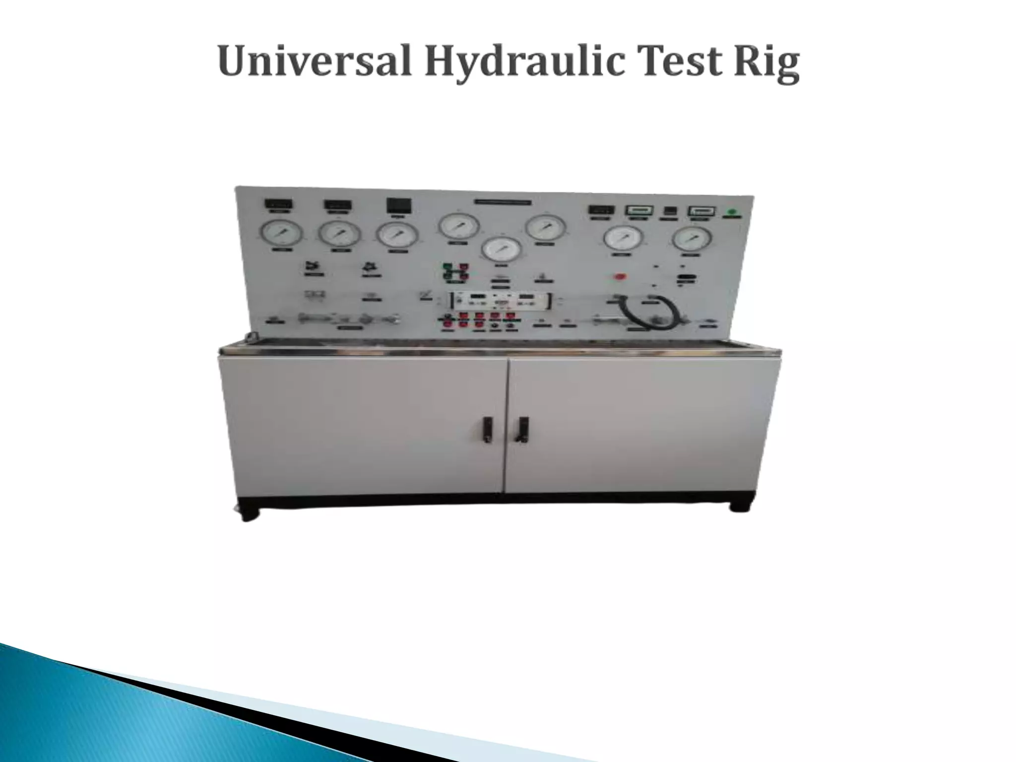 Universal Hydraulic Test Rig | PPTX
