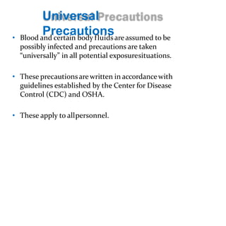 Universal precautions | PDF