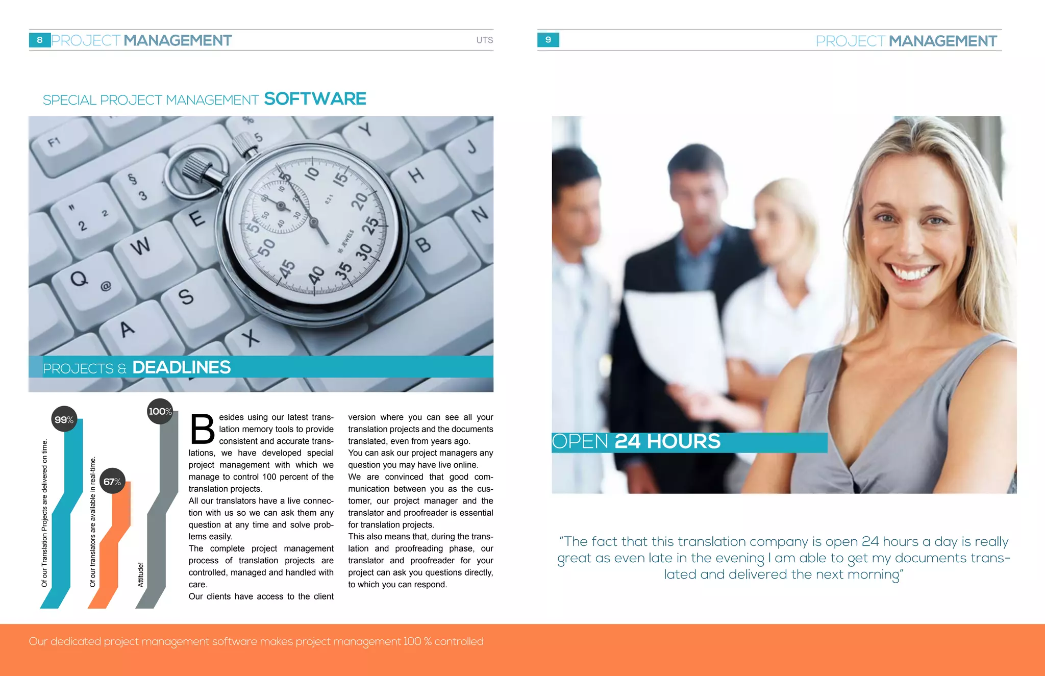 Universal Translation Services brochure - translation rates | PDF