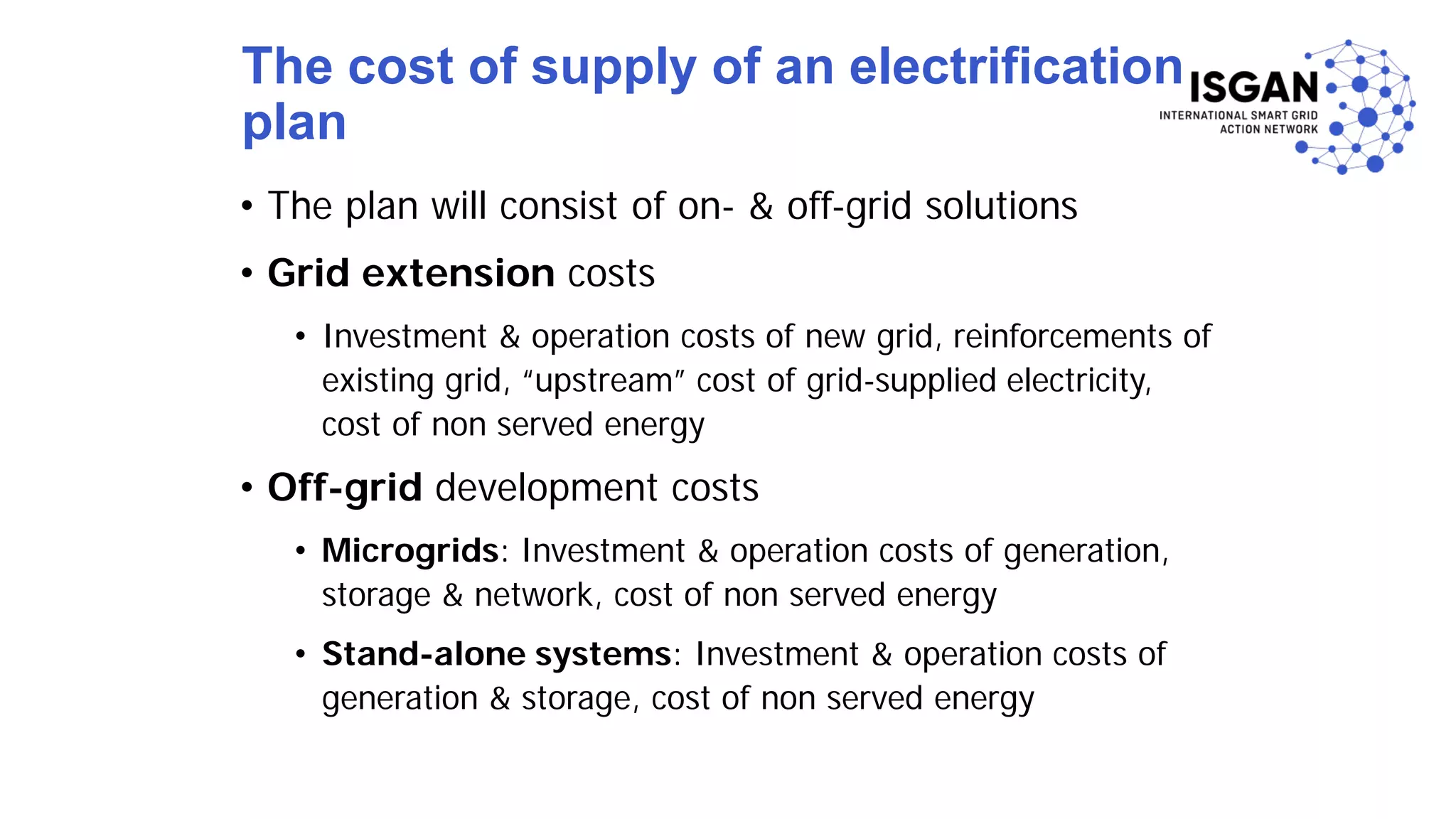 Comprehensive On&Off-Grid Planning For Universal Access. The Reference ...