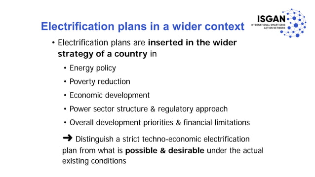 Comprehensive On&Off-Grid Planning For Universal Access. The Reference ...