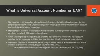 Universal Account Number and Registration of UAN | PPT